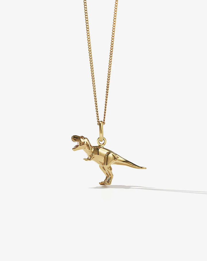 MEADOWLARK 23CT GOLD PLATED DINOSAUR CHARM NECKLACE – Silvermoon