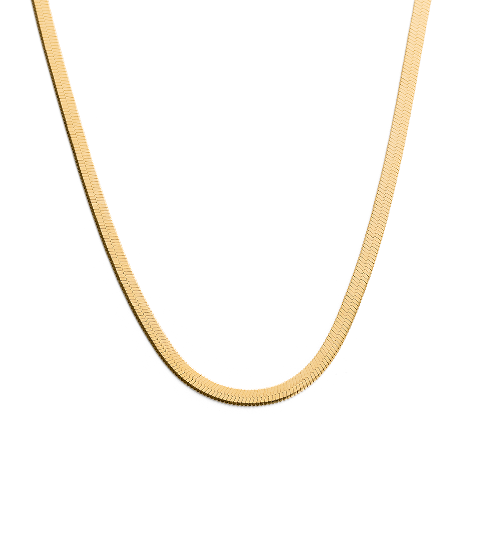 Kirstin Ash Herringbone Chain 18ct Gold Vermeil – Silvermoon
