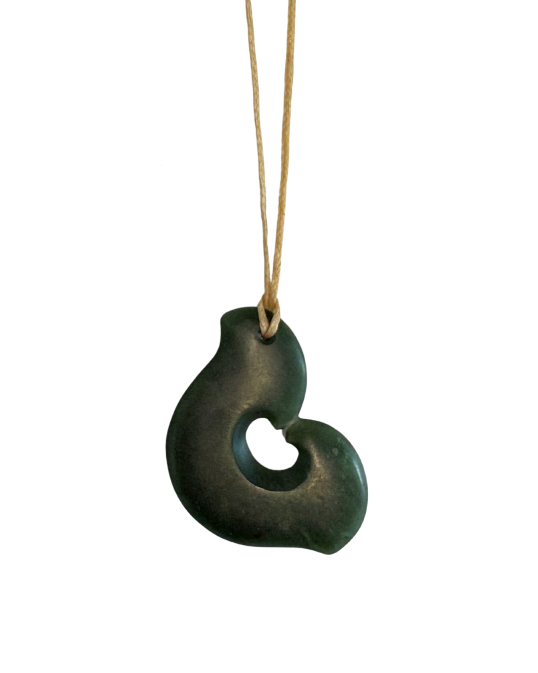 New Zealand Greenstone Abstract Shape Pendant – Silvermoon
